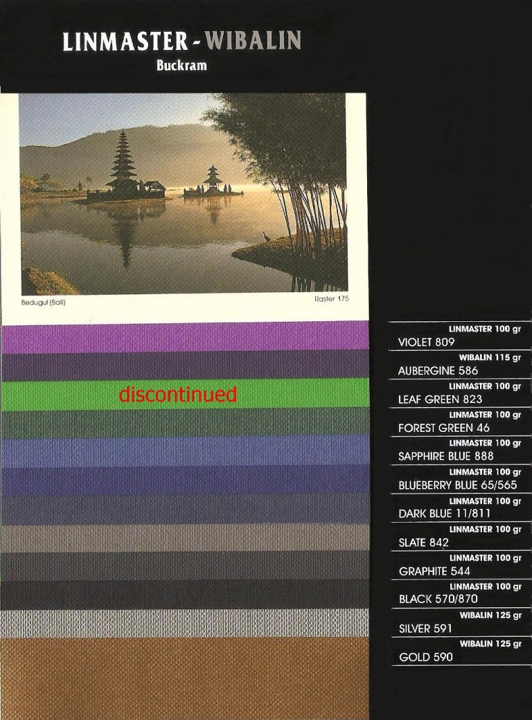 PT. Pentamapan Cemerlang » LINMASTER® & WIBALIN® Buckram